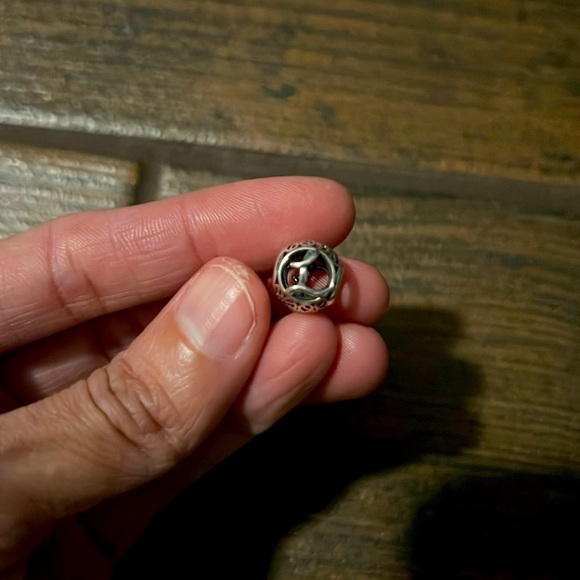 Pandora | Jewelry | 925 Pandora Charm Letter L In Cursive In Front Back ...